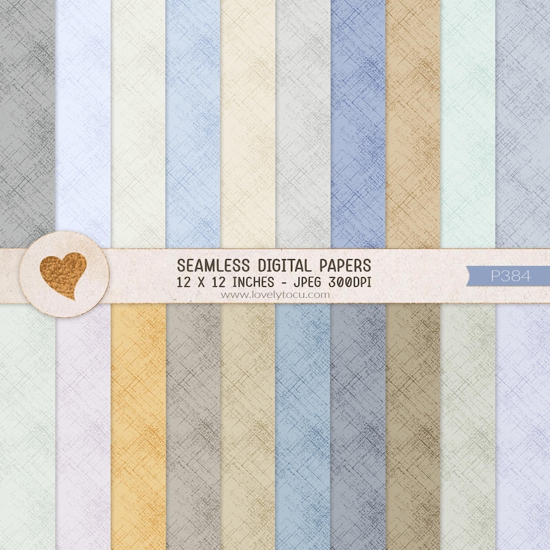 Spring Bluebell Palette Digital Papers, 20 Seamless Cross Hatch ...