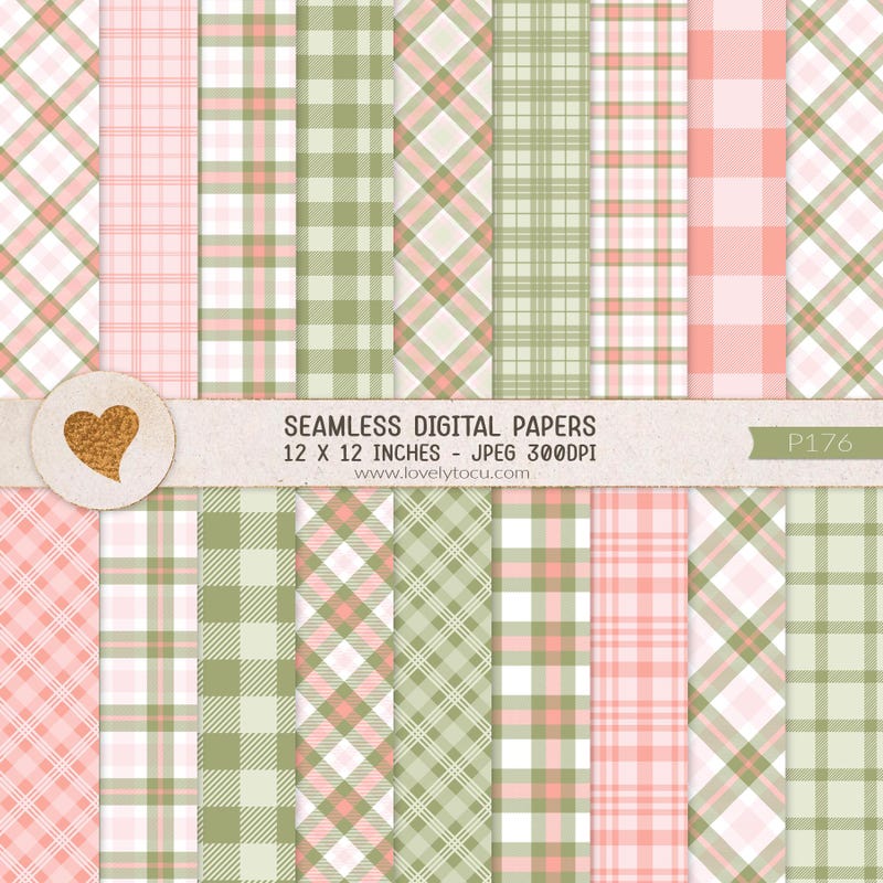 Pink Wrapping Paper Plaid - Etsy