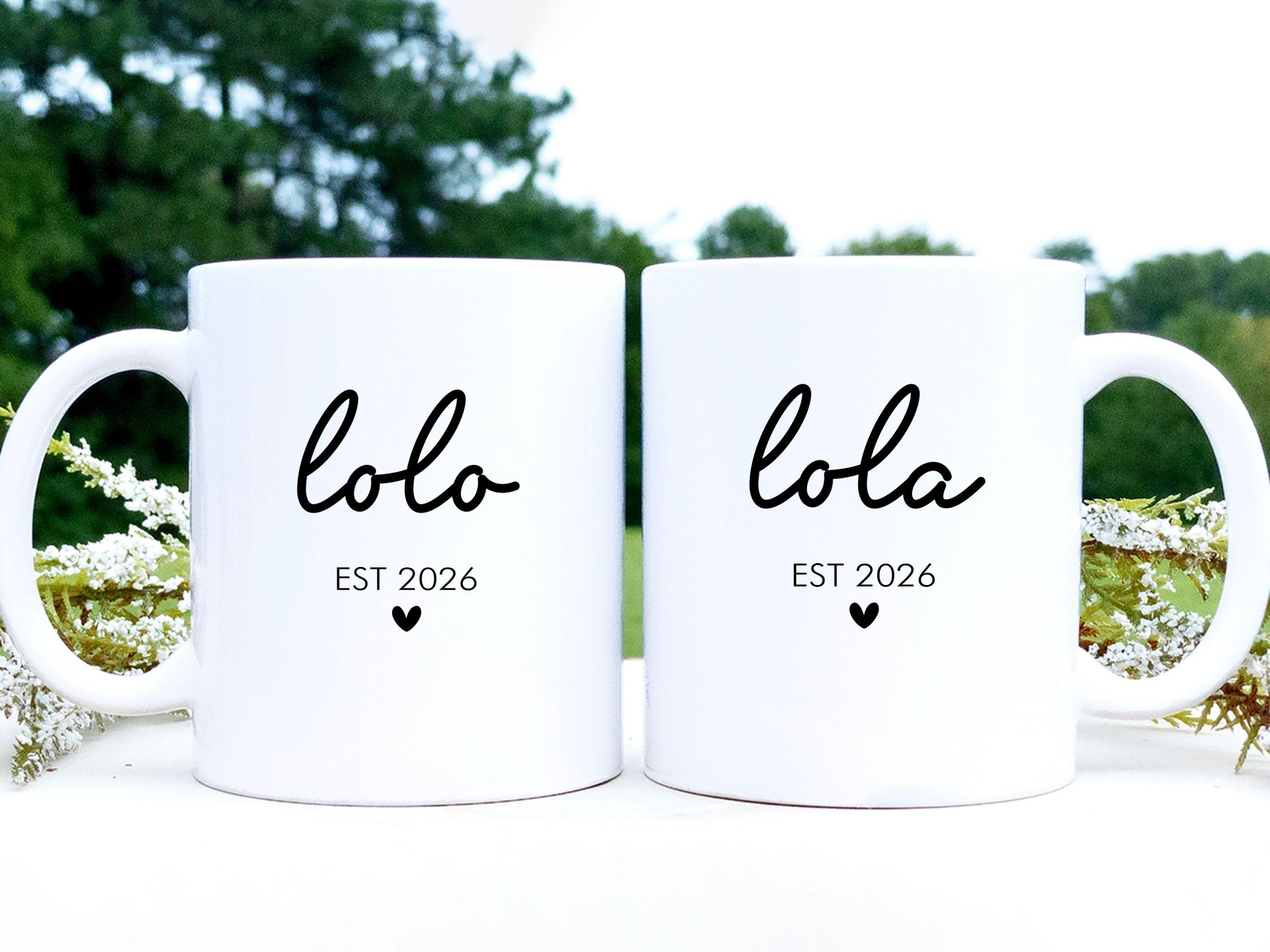 Lolo and Lola Mug Set Filipino Grandparents Pregnancy Announcement Gift ...