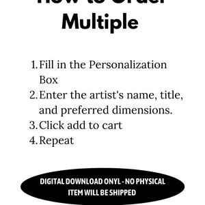 Custom Digital Album Cover Poster | Printable Music Art | Personalized ...