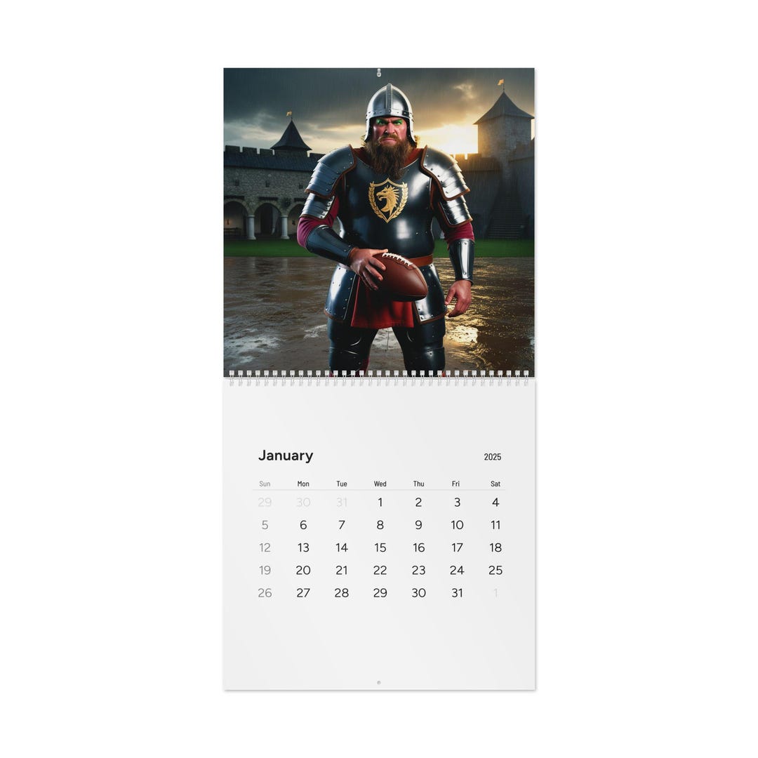 Medieval Sports Wall Calendar 2025 Unique Gift for Sports Enthusiasts ...