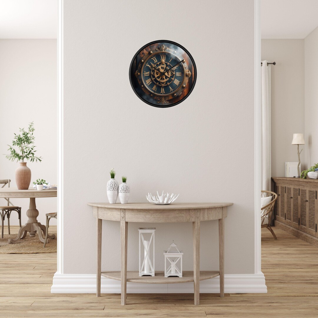Vintage Steampunk Wall Clock | Home Décor | Unique Gift | Industrial ...