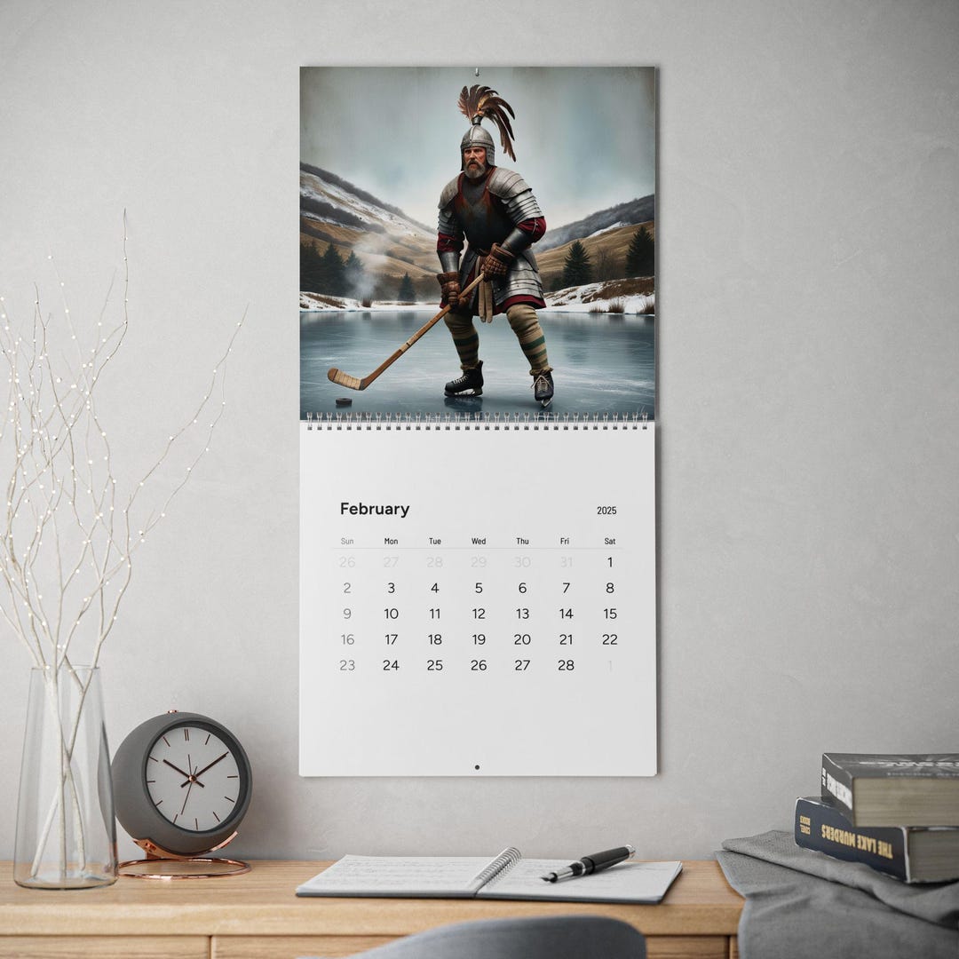 Medieval Sports Wall Calendar 2025 Unique Gift for Sports Enthusiasts ...