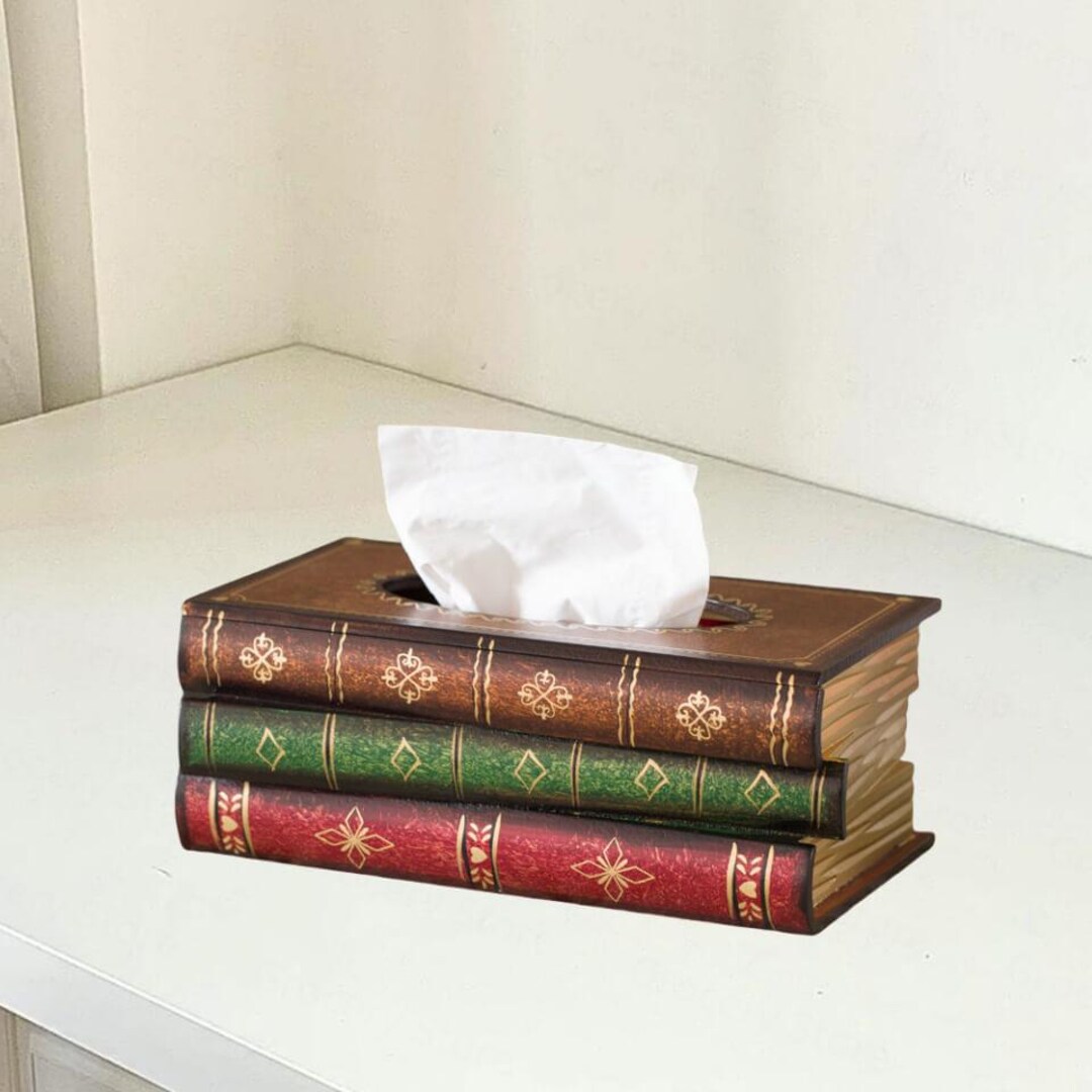 Retro Simulation Book, Tissue Box, Art Paper Box, Restaurant Table ...