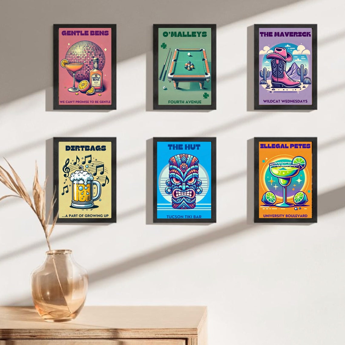 University of Arizona Bar Posters - Etsy