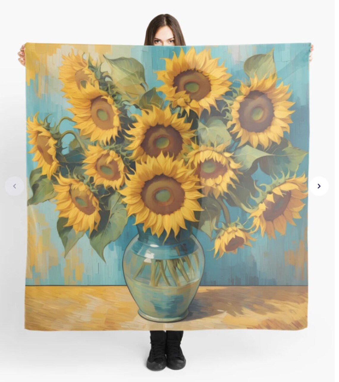 Original Sunflower Paintings Inspired by Van Gogh. Yellow Flower 25 ...