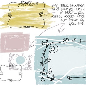 Digital Doodle Frames. Digital Stamps. Digital Frames. Digital Brushes ...