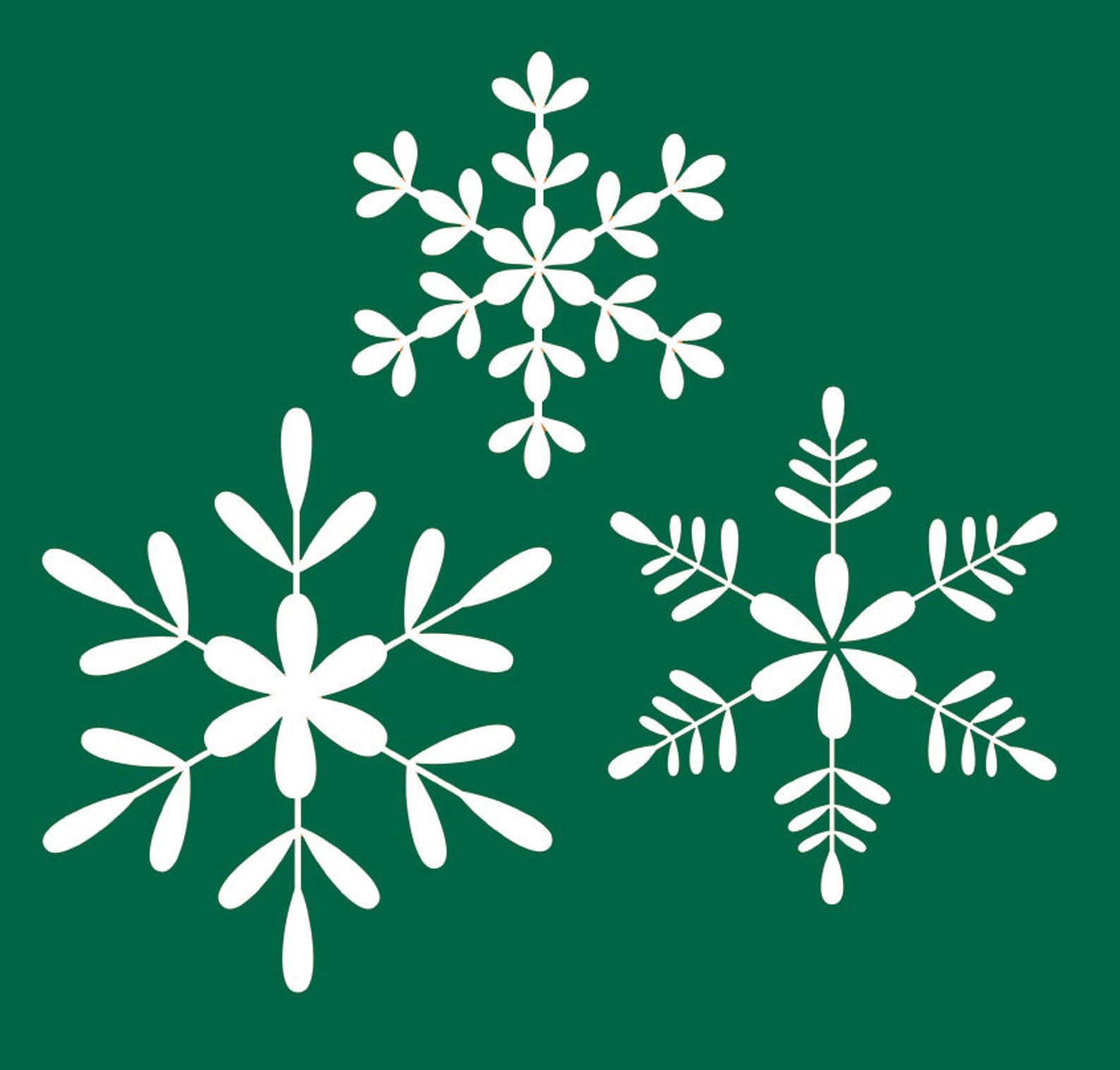 Christmas Digital Clipart. Snowflake Clip Art. Photoshop Brushes ...