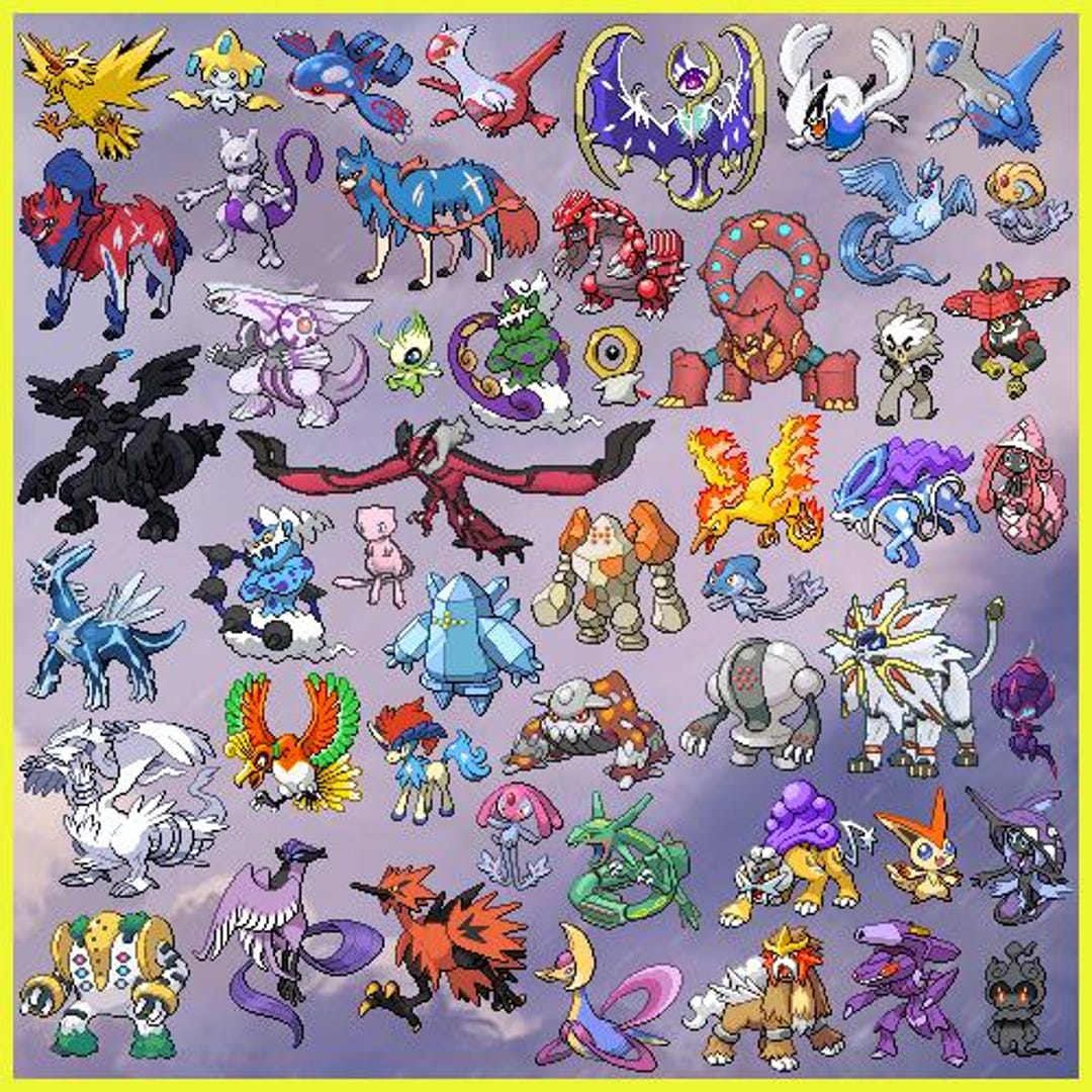 78 Non-shiny Legendary Pokemon Bundle 6IV Legendaries Sword & Shield ...