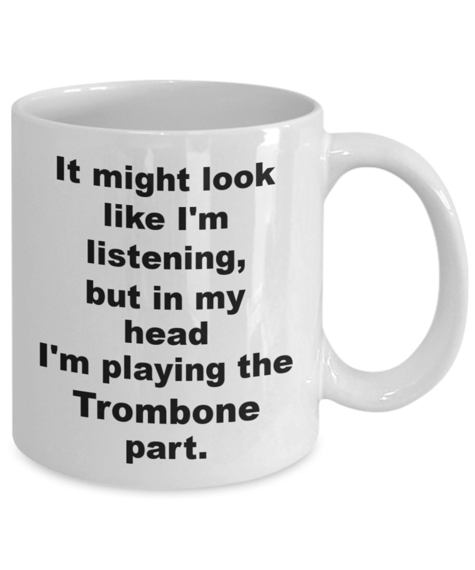 Trombone Coffee Mug for Trombonist Student Teacher Band Orchestra ...