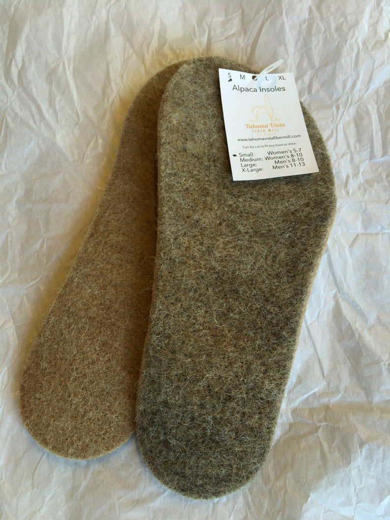 Alpaca Wool Blend Insoles: Needle Felted Boot Liners - Etsy