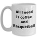 Racquetball Coffee Mug Funny Gift Idea for Racquetball Player Team ...