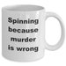 Funny Hand Spinner Coffee Cup, Mug, Gift for Handspinner, Wool Spinner ...