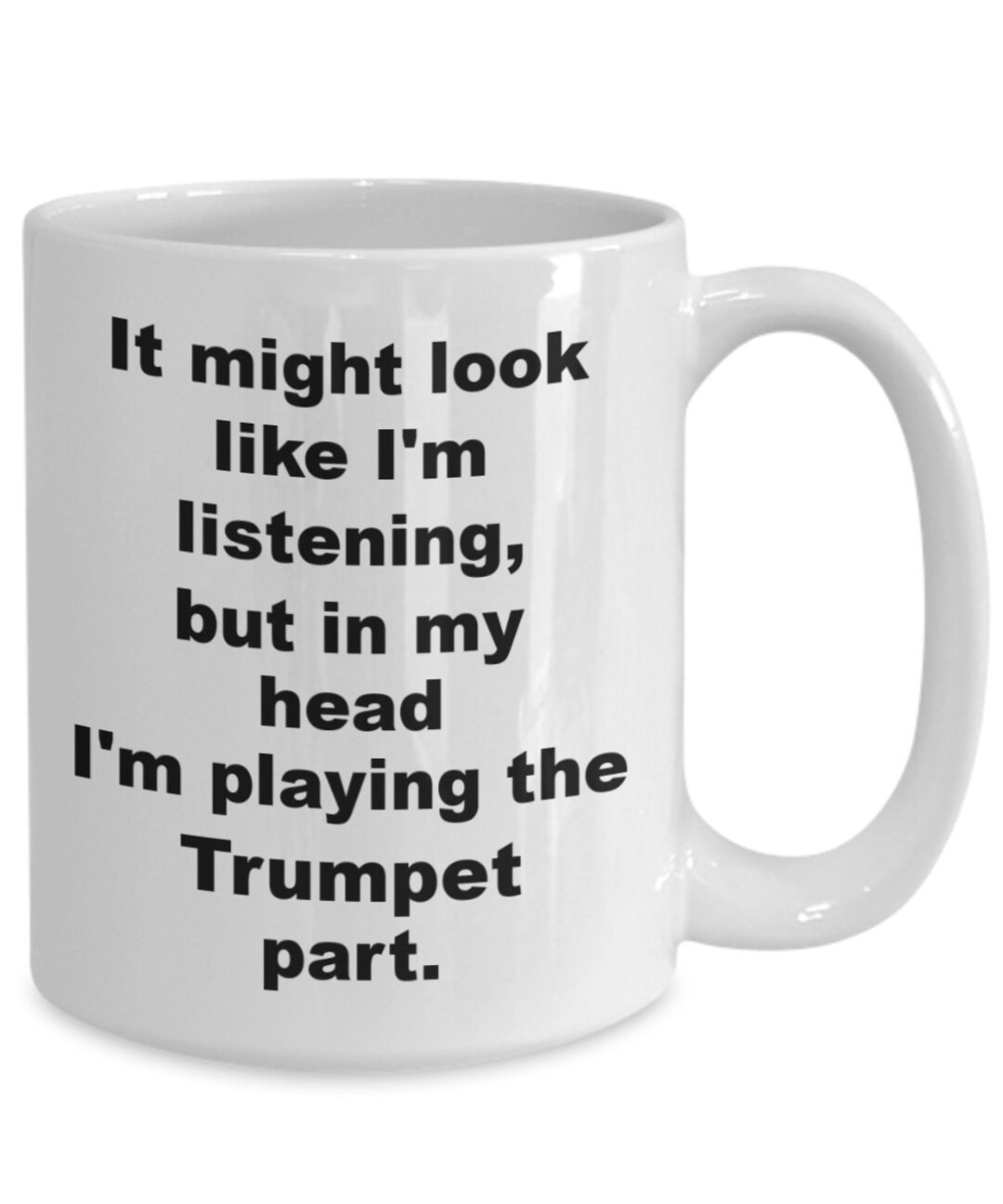 Trumpet Coffee Mug for Trumpet Player Teacher Band Orchestra Musician ...