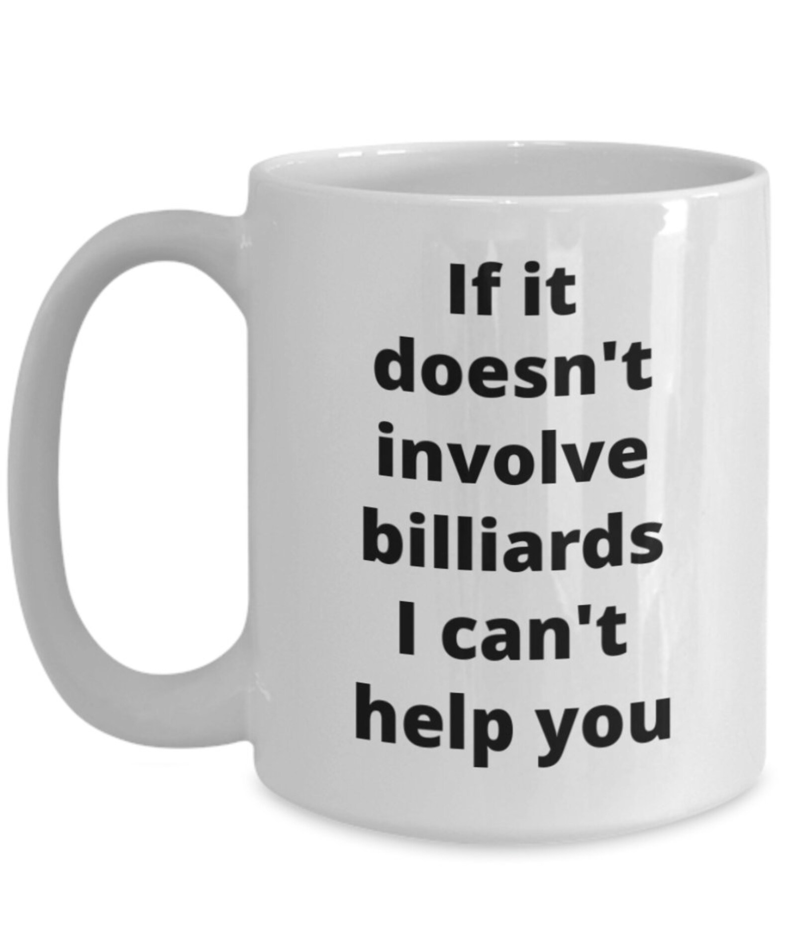 Billiards Coffee Mug Funny Gift Idea for Pool Player - Etsy