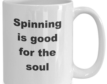 Funny Hand Spinner Coffee Cup Mug Gift for Handspinner Wool | Etsy