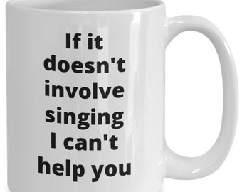 Singer Gifts Singer Mug Gift for Singer Singer Gifts Idea - Etsy