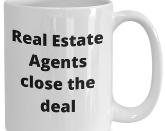 I Turn Coffee Into Contracts, Real Estate Agent Funny Coffee Mugs, Gift ...