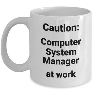 Computer System Manager Coffee Mug Funny Gift Idea for Computer ...
