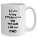 Commander Dad Son Coffee Mug Funny Gift Idea for Army Navy Marine Air ...