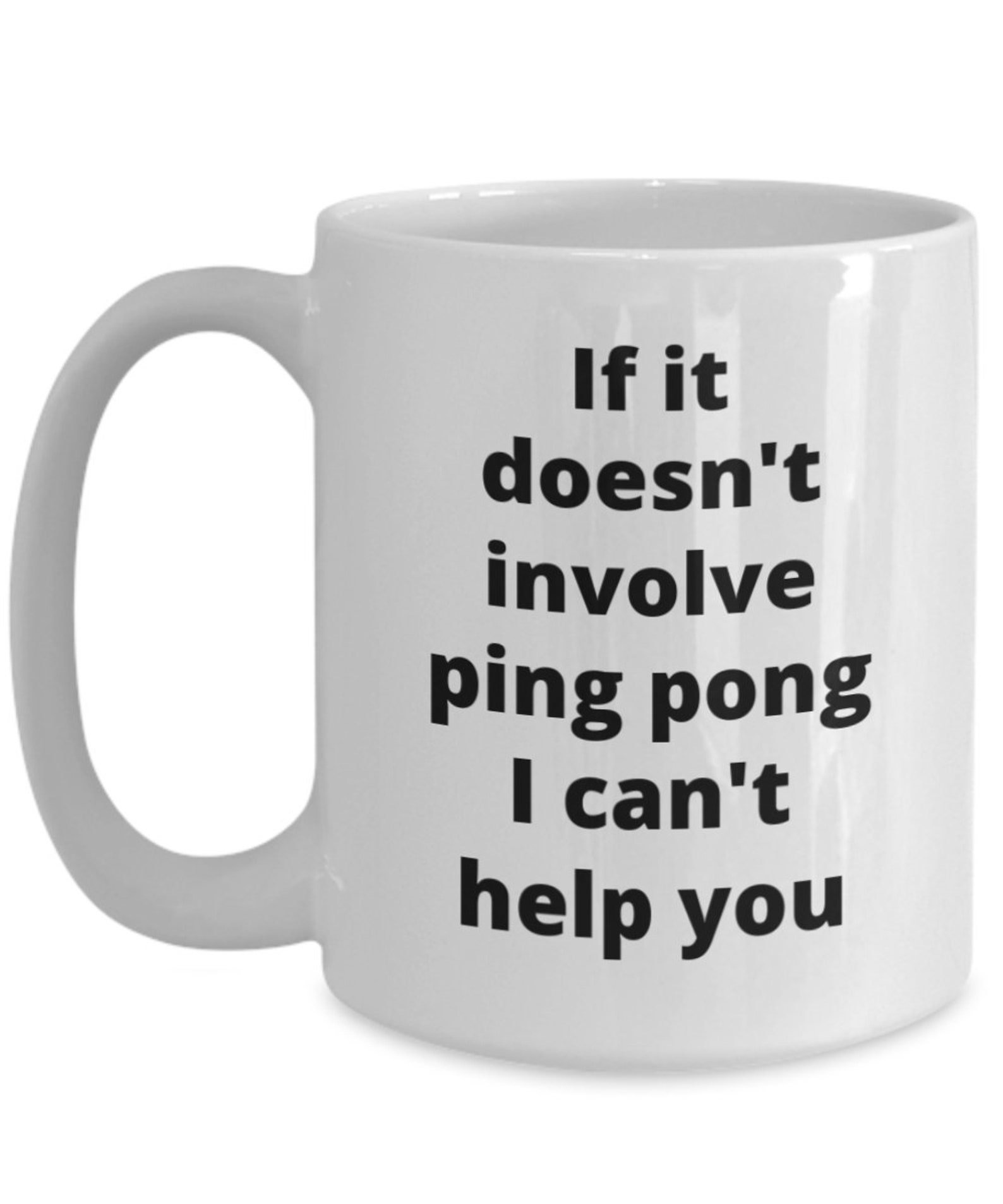 Ping Pong Coffee Mug Funny Gift Idea for Table Tennis Player - Etsy