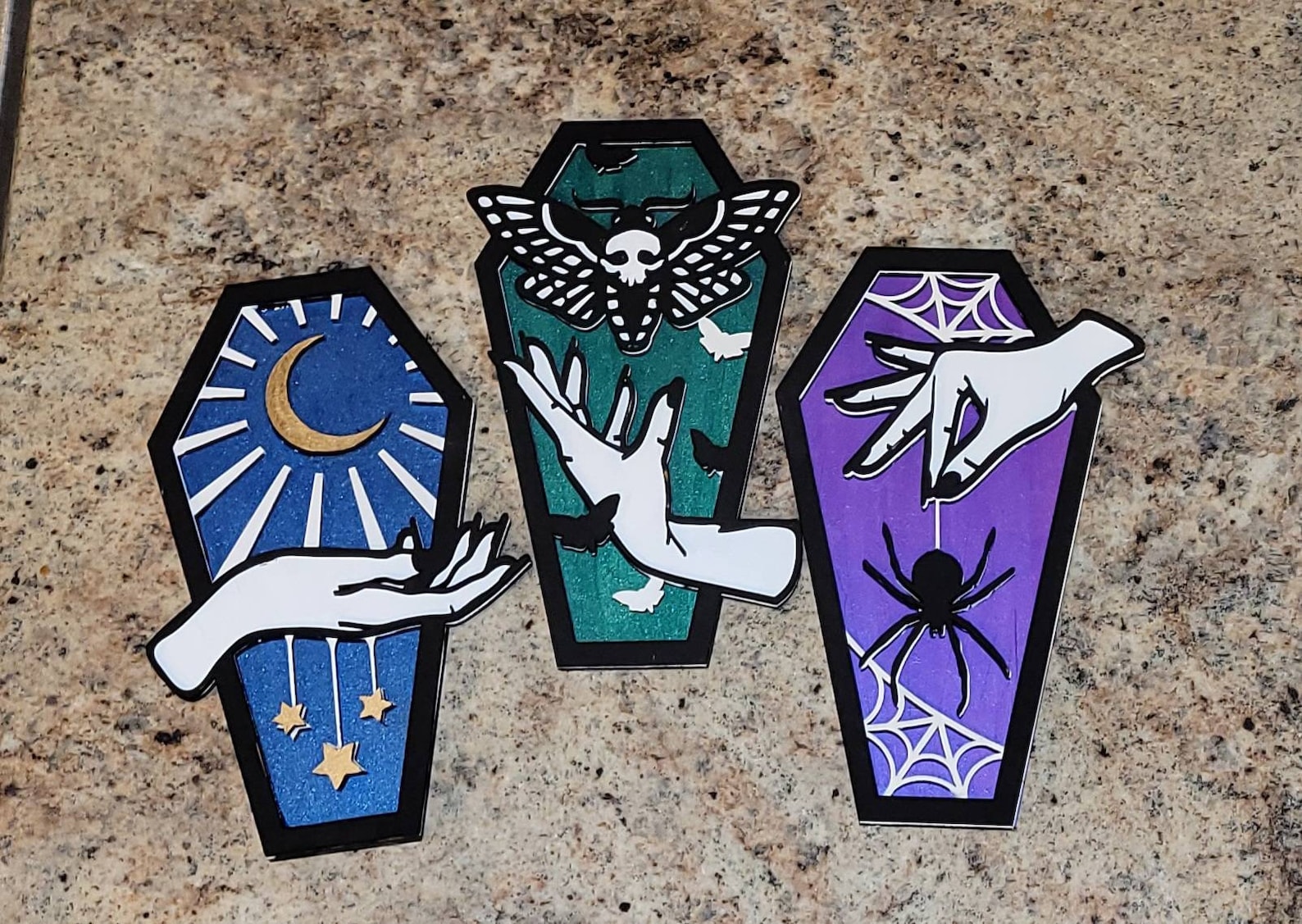 Coffin Wall Art Set - Etsy