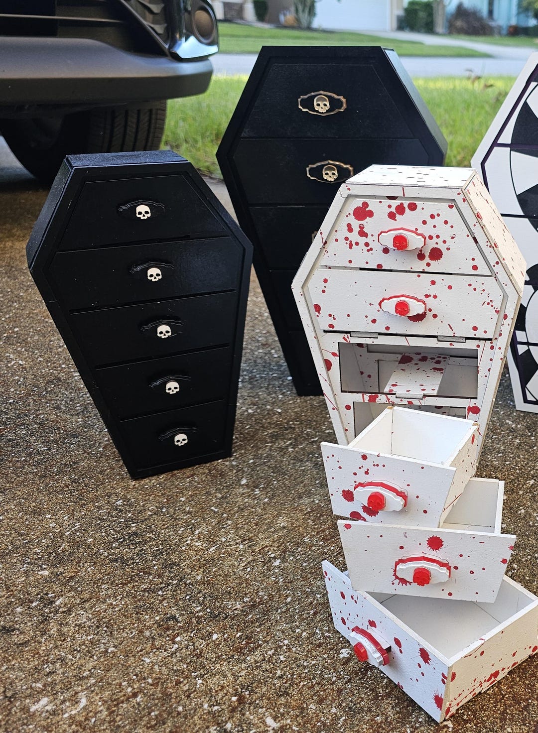 Custom Coffin Shaped Jewelry Box / Custom Coffin Box With Drawers - Etsy