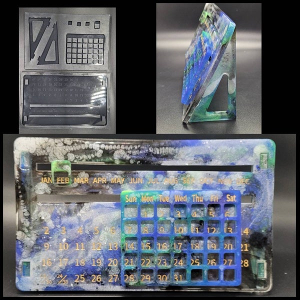 Resin Calendar - Etsy