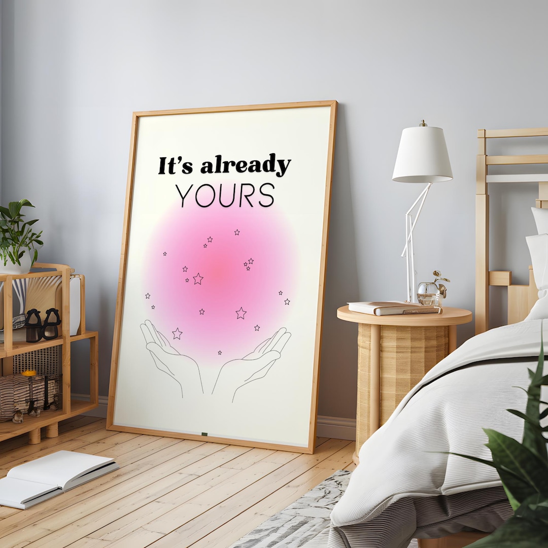 Manifestation Art Print, Manifest Poster, Trendy Decor, Manifest Wall ...