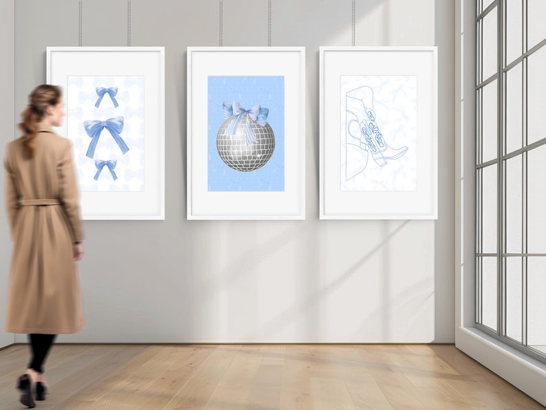 Love Shack Fancy Wall Art, Printable Wall Art, Coquette Room Decor, Set ...