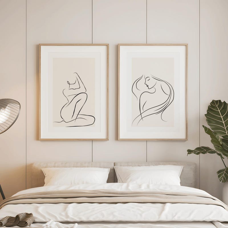Woman Line Art - Etsy