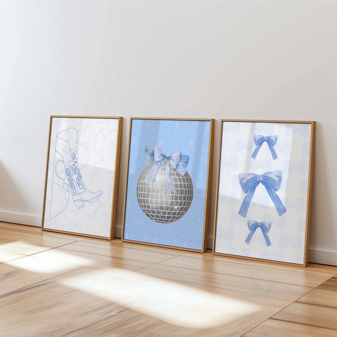 Love Shack Fancy Wall Art, Printable Wall Art, Coquette Room Decor, Set ...