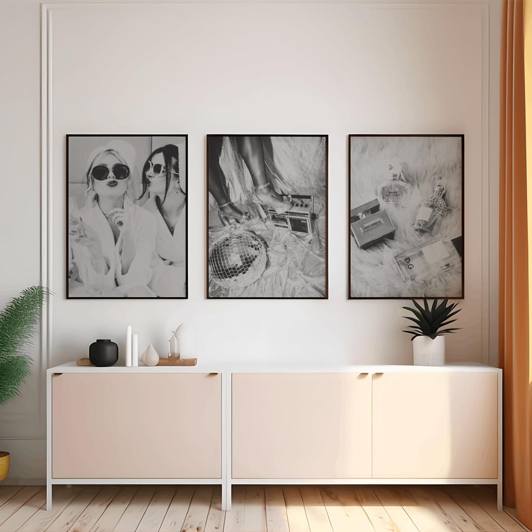 Luxury Fashion Photography Prints, Black and White Gallery Wall ...