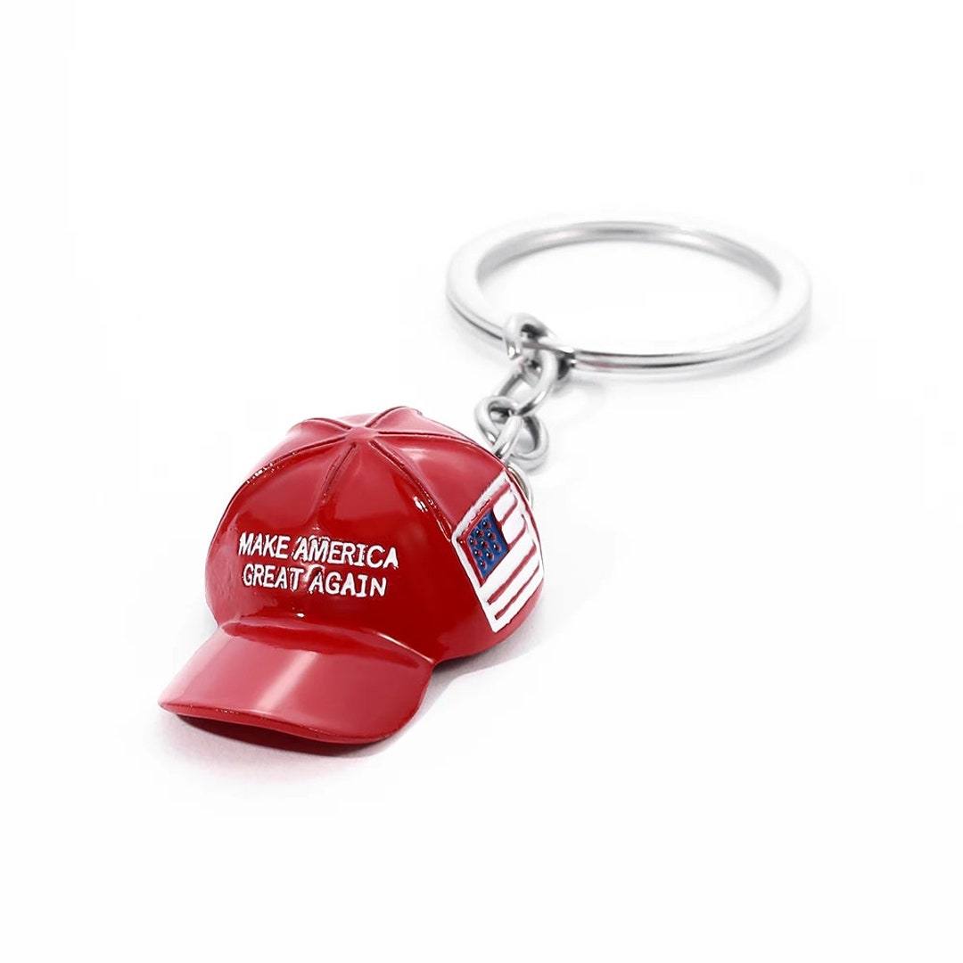 Trump 2024 MAGA Hat Keychain: Republican Support - Etsy