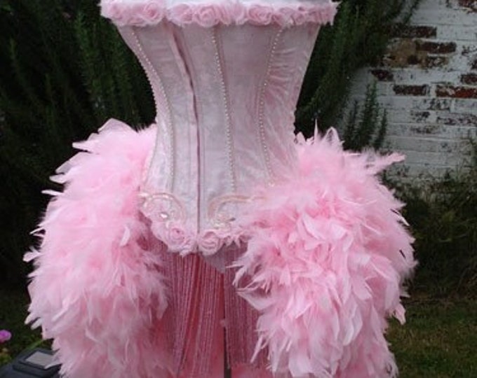 Pink Rose Fairy Custom Burlesque Corset Costume Sizes S to XXL - Etsy