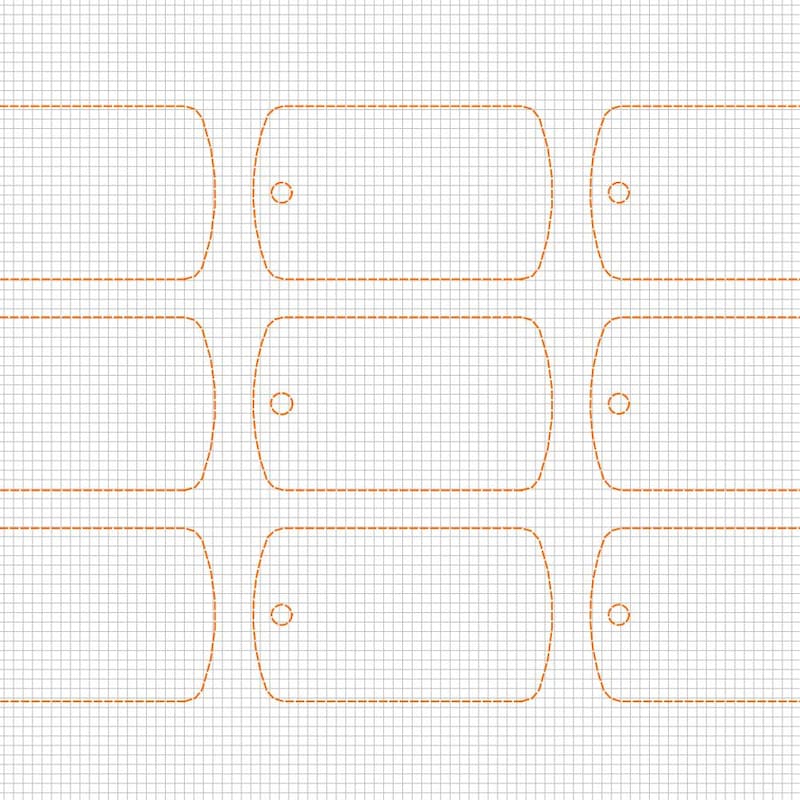 Orange Name Tag Template - Etsy