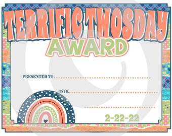 Rainbow Certificate | Etsy