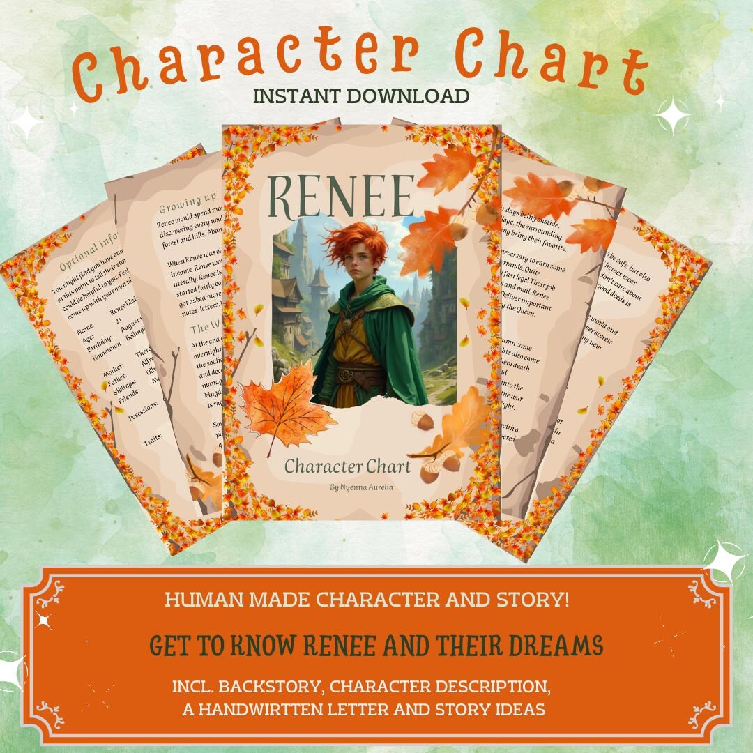 Main Character for Novel Writing, Dnd or Other Fantasy. Meet Renee ...