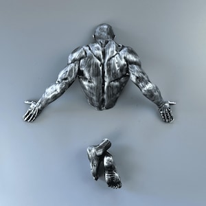 Man Coming Out of Wall Sculpture, 32 Cm - 12.5 In, Wall Art - Etsy