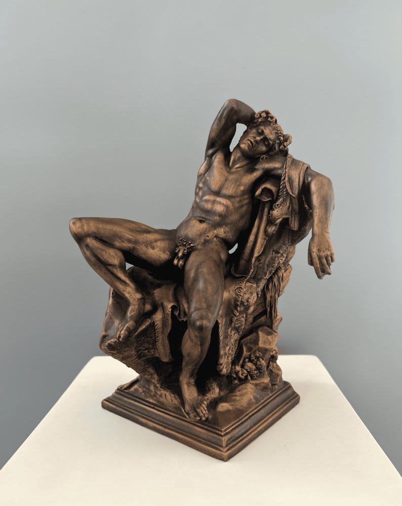 Barberini Faun - Drunken Satyr Statue, 24 Cm - 9.5 In, Greek Statue ...