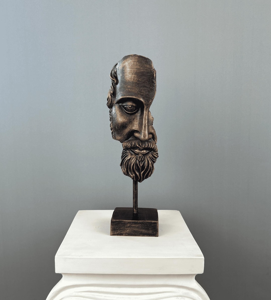 Marcus Aurelius Half Face Statue, 34 Cm - 13.4 In, Roman Statue ...