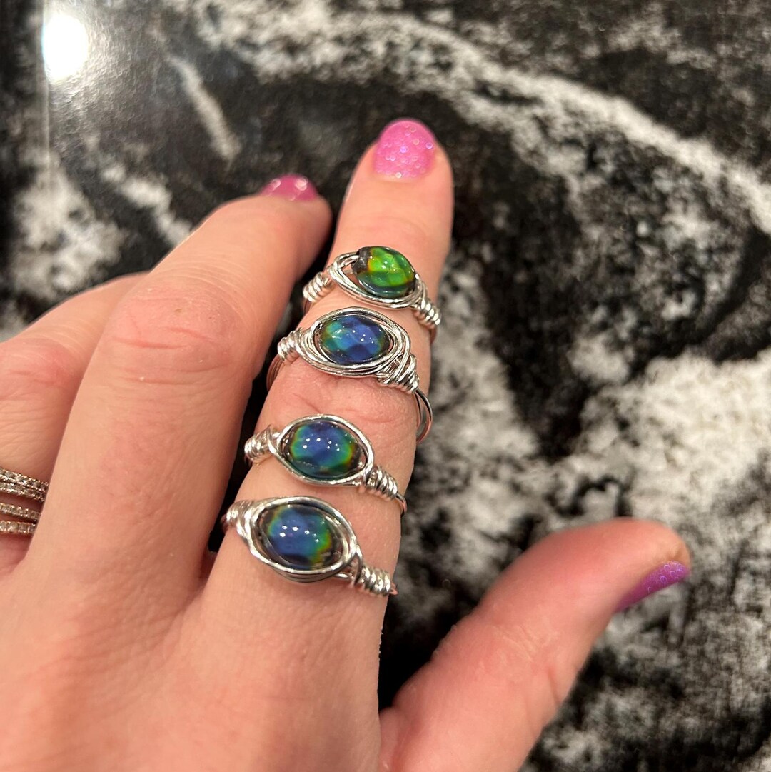 Mood Rings | Handmade Mood Rings | Y2K Jewelry | Gold and Silver Mood ...