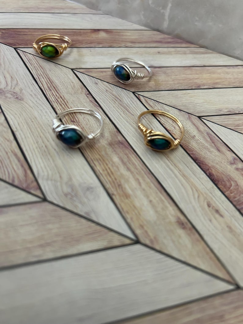Mood Rings | Handmade Mood Rings | Y2K Jewelry | Gold and Silver Mood ...