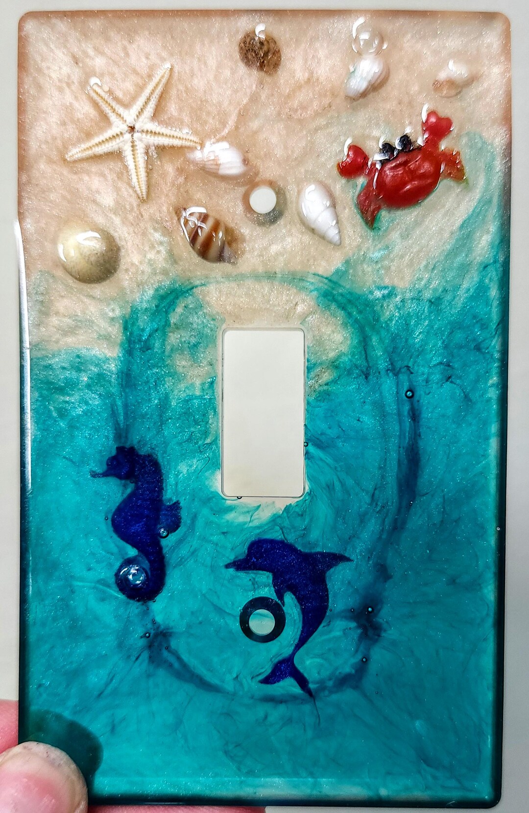 Beach Themed Resin Lightswitch Cover - Etsy