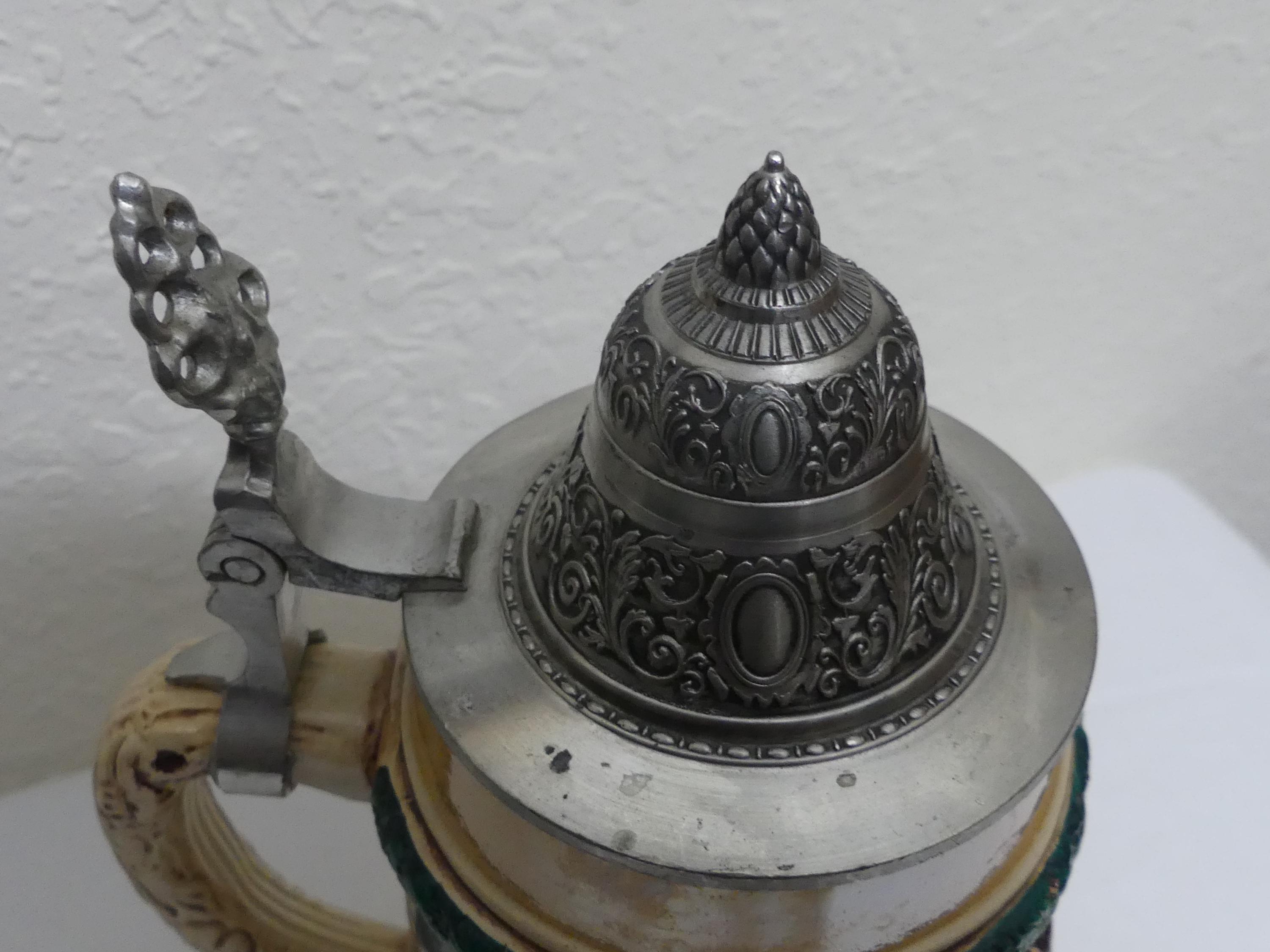 Vintage King Gambrinus and St. Salvator German Lidded Beer Stein - Etsy