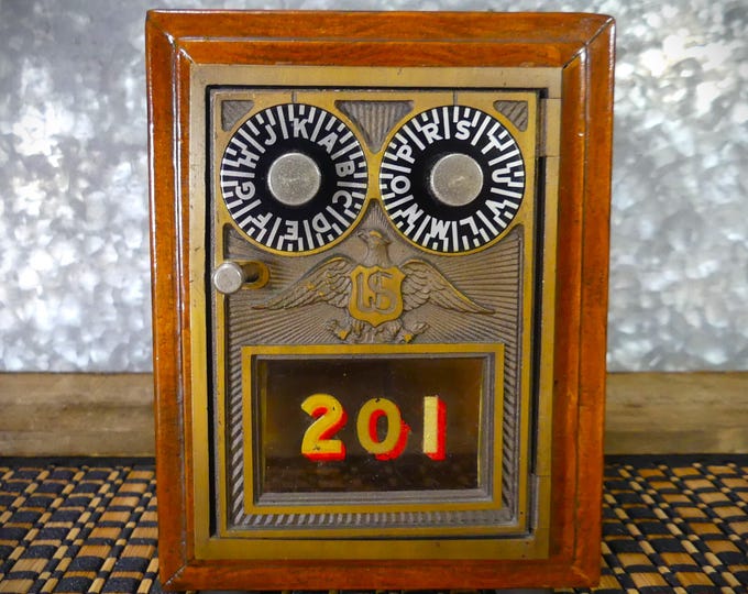 United States Post Office Lockbox Coin Bank, #201 Double Dial ...
