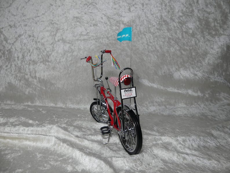 1996 Coca-cola Classic HI-FLYER Metal Die-cast 60's Red Bike 1:6 Scale ...