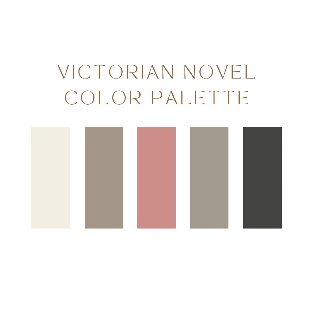 Victorian Novel Color Palette - Curated Paint Colors for Your Home - Etsy