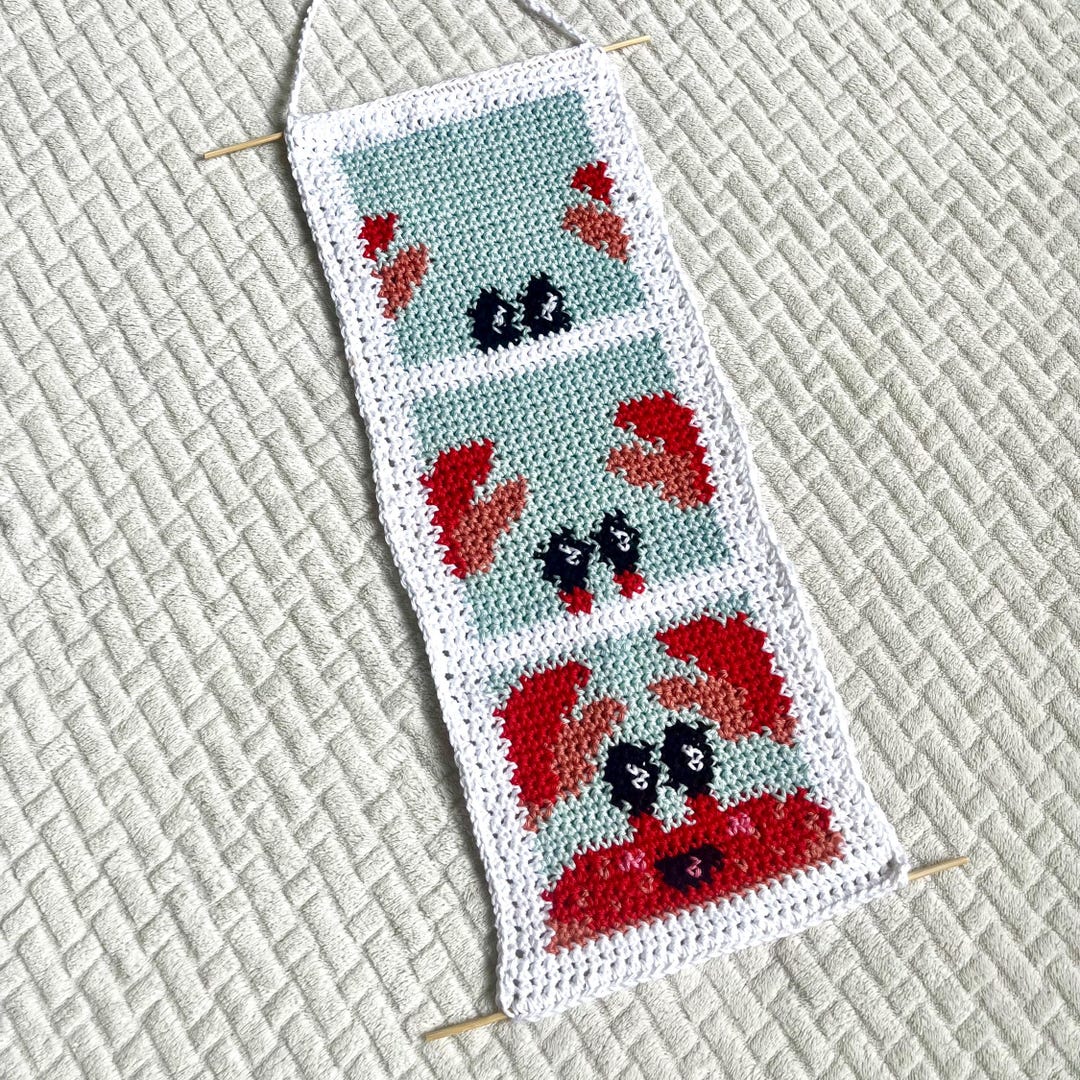 Crab Crochet Tapestry Pattern: Y2K Photo Booth Wall Hanging (PDF ...