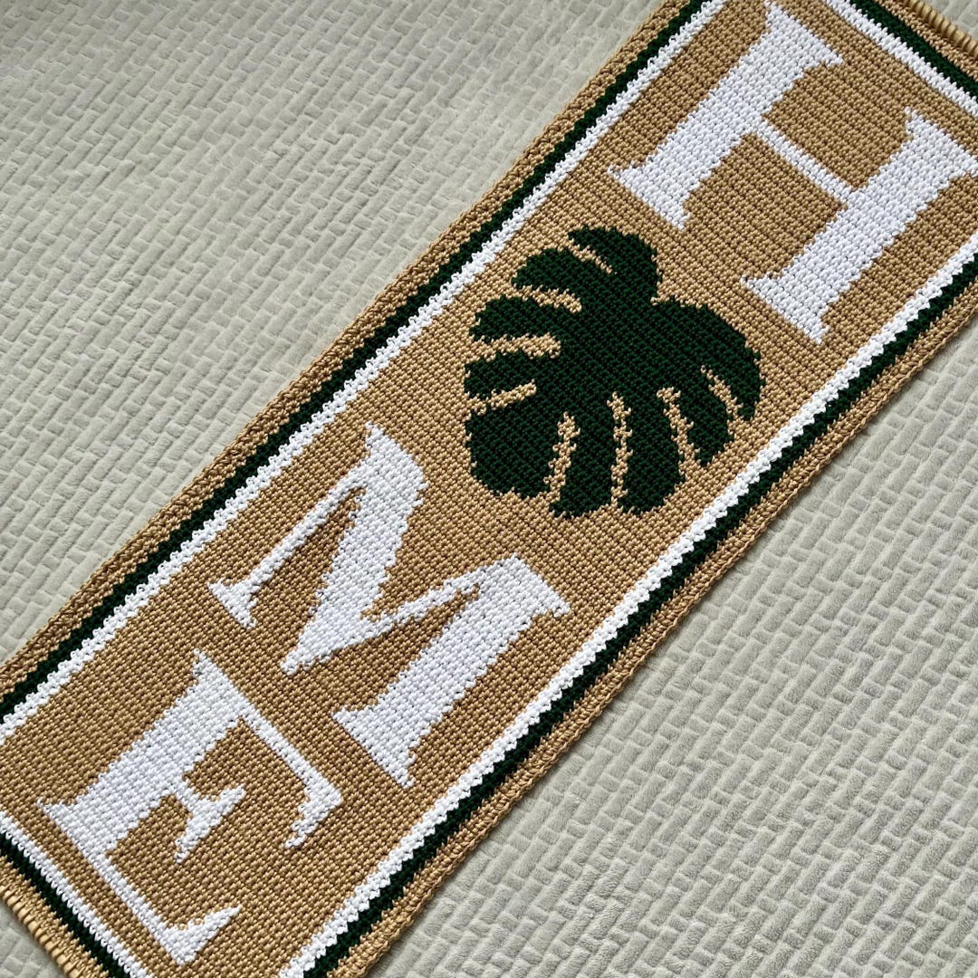 Crochet Monstera Leaf Tapestry Pattern: Home Decor (PDF Digital ...